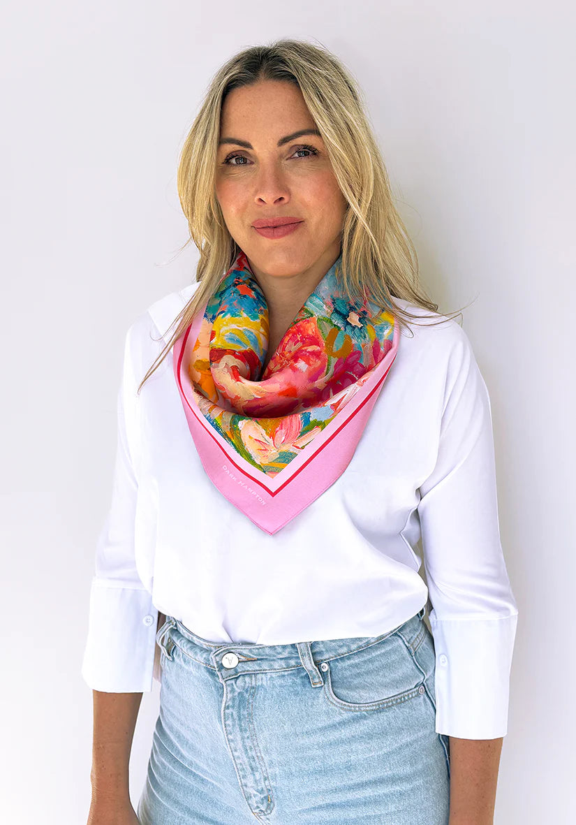 Amelia 100% Silk Scarf – Ça Bouge Boutique
